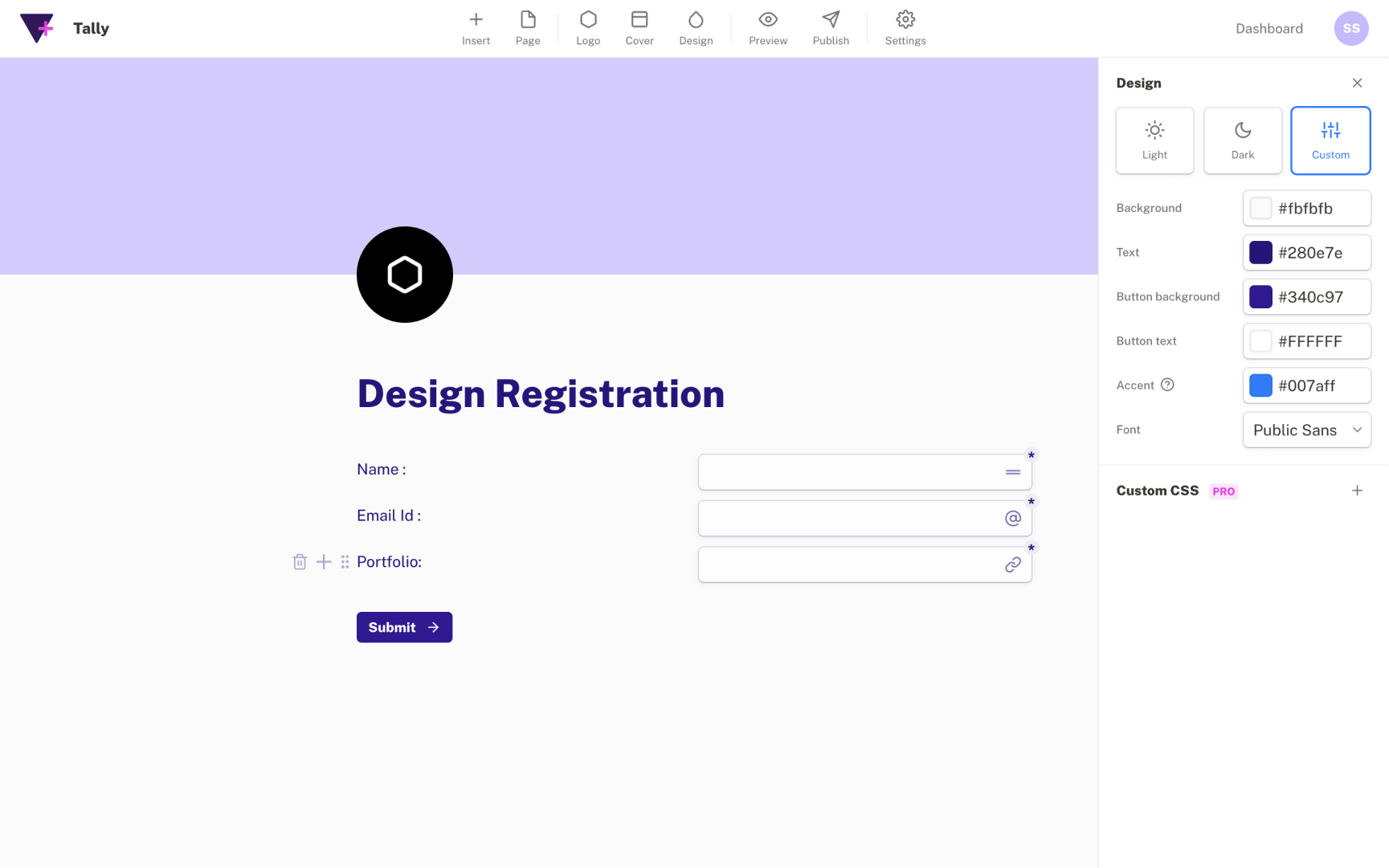 Tally | UI, UX Design | SaaS | Application Design | saas ui